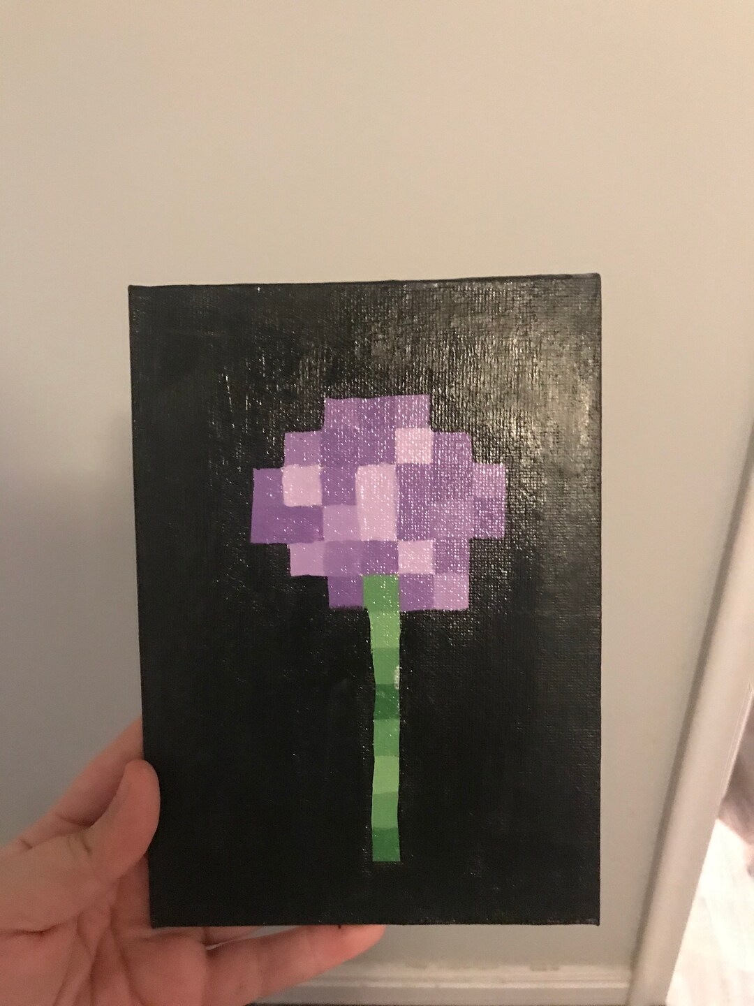 Minecraft Allium Painting - Etsy
