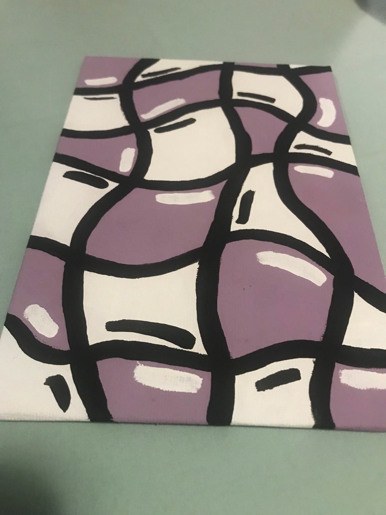 Trippy Checker Painting - Etsy