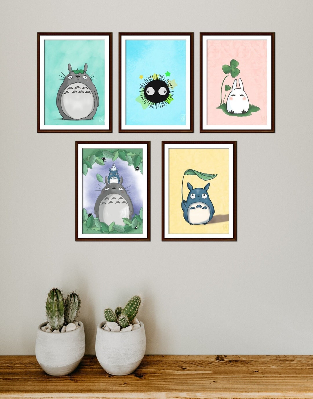 Fan Art of Totoro and Friends Prints Wall Art Fan Art - Etsy Canada