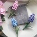 Hyacinth Flower Brooch,crochet Flower Pin, Microcrochet Pin,handmade ...