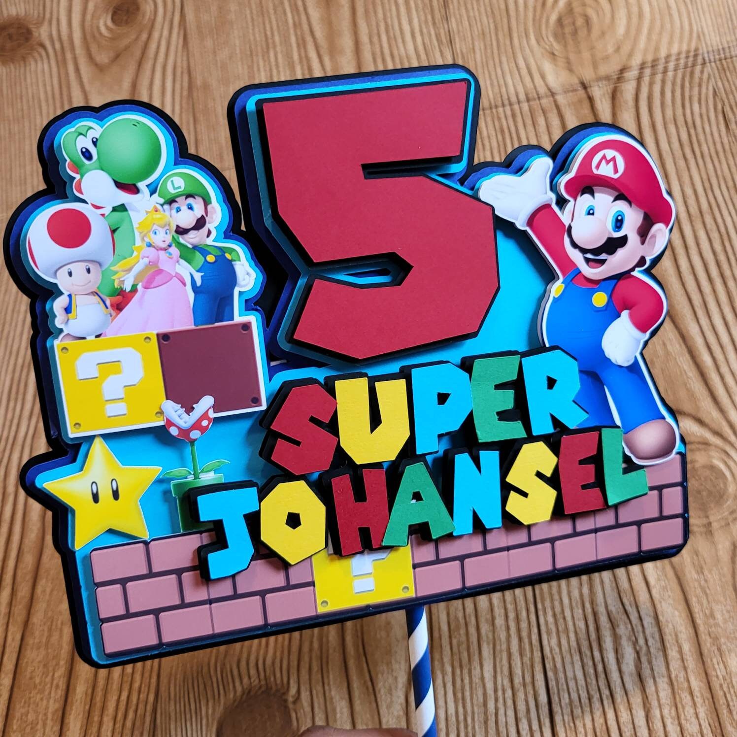 Super Mario Cake Topper - Etsy