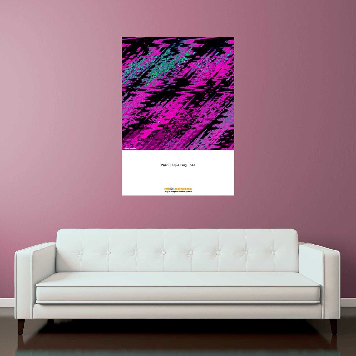 Red Dancing Flame Wall Art Poster, Abstract Zig Zag Design, Wall Decor ...