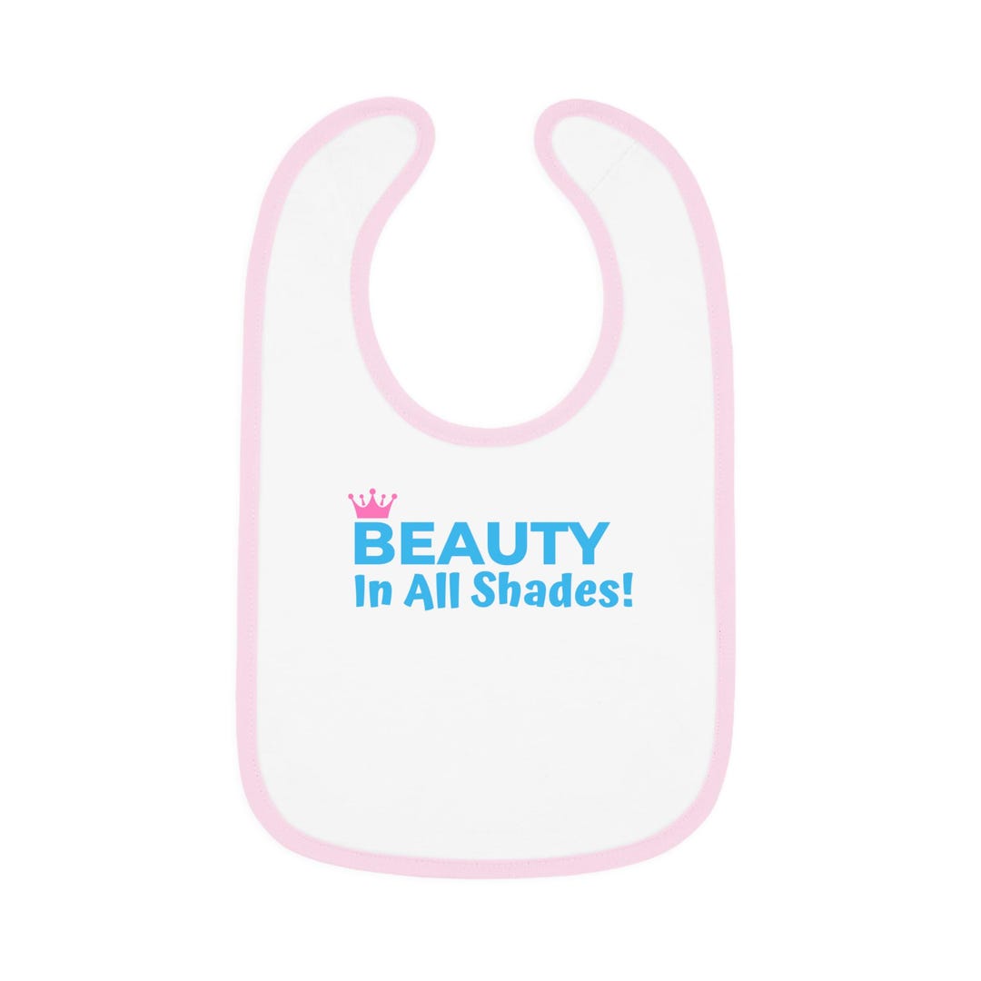 BEAUTY in All Shades Bib Contrast Trim Jersey Bib - Etsy