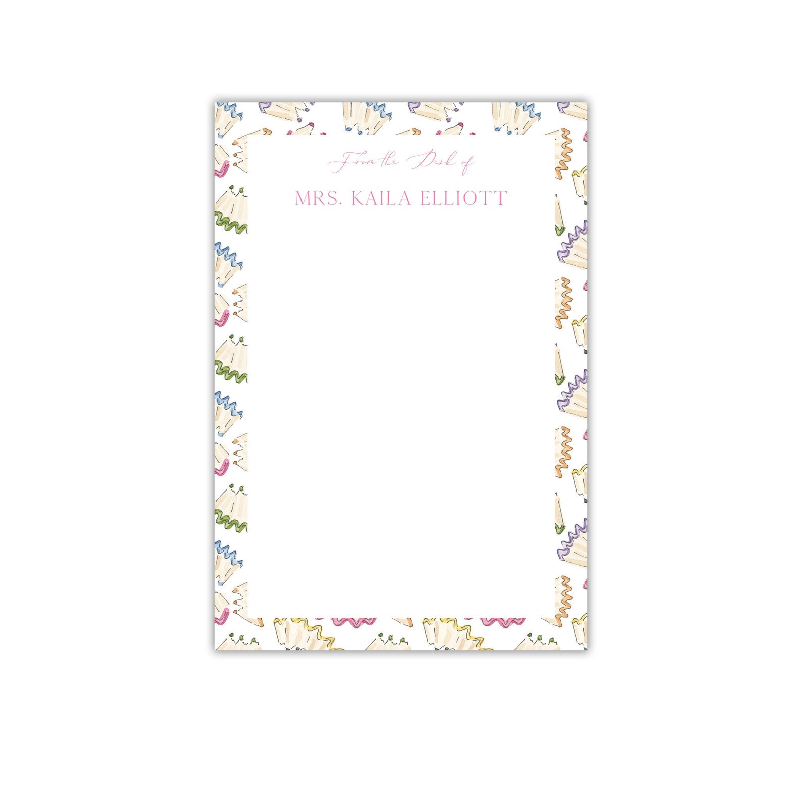 Teacher Notepad Custom Notepad Custom Teacher Notepad - Etsy