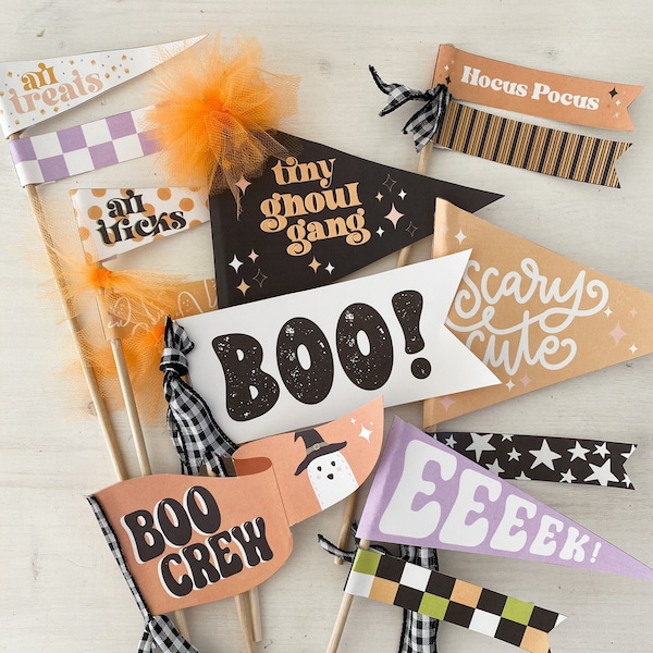 Halloween Pennants - Etsy