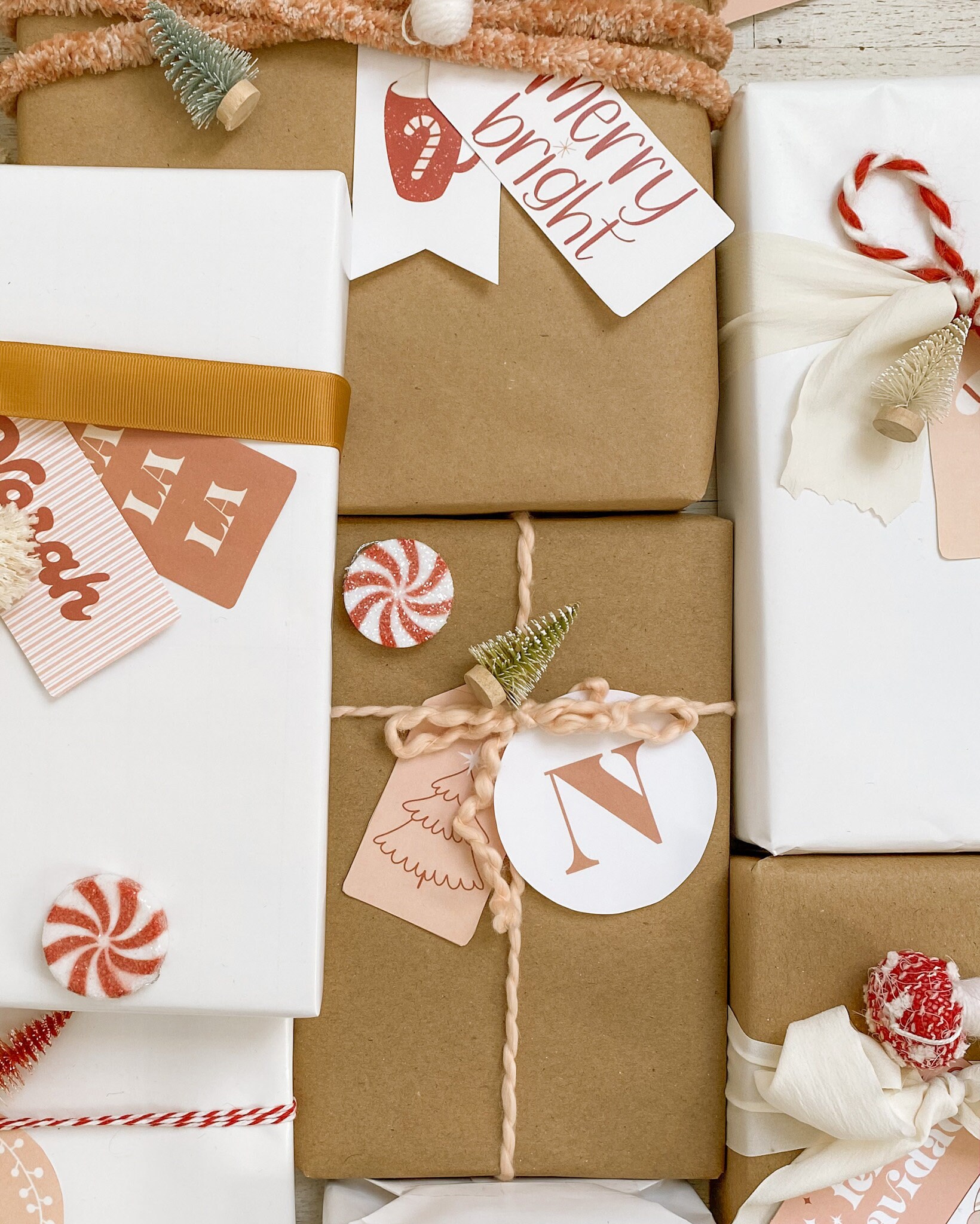 21 Printable Boho Christmas Gift Tags | Christmas Gift Tags, Boho ...