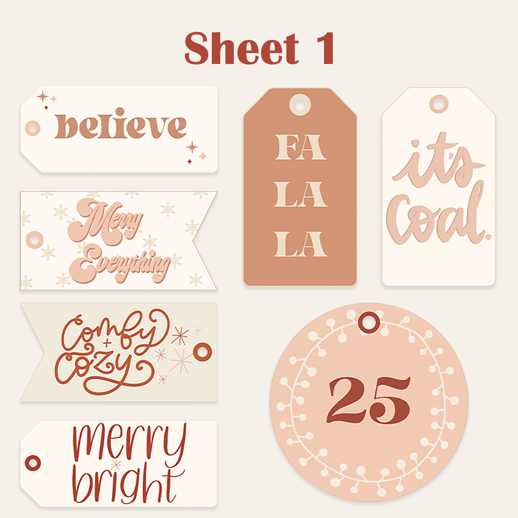 21 Printable Boho Christmas Gift Tags | Christmas Gift Tags, Boho ...