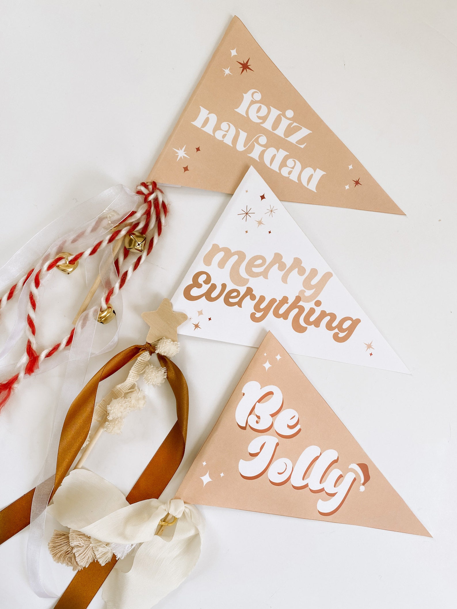 14 Christmas Printable Pennant Flags Bundle Kids Christmas | Etsy