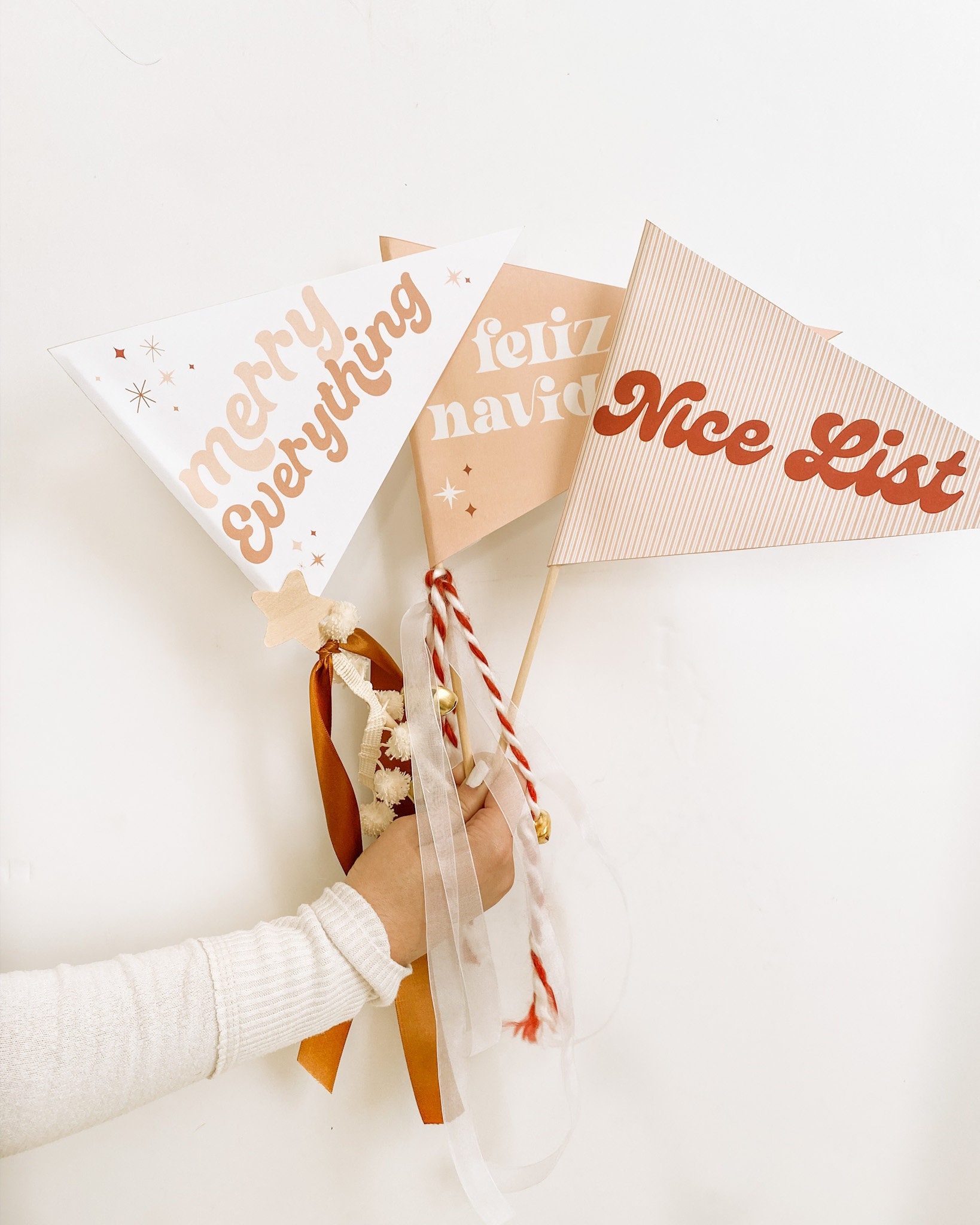 14 Christmas Printable Pennant Flags Bundle Kids Christmas - Etsy