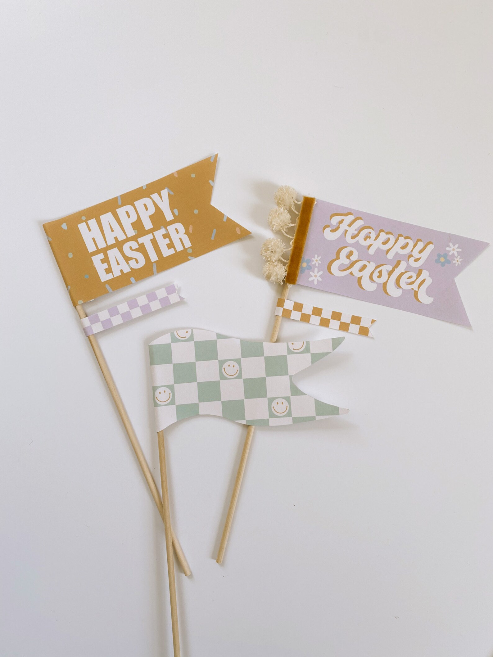Easter Pennant Flags and Printables Bundle 6 Downloadable - Etsy