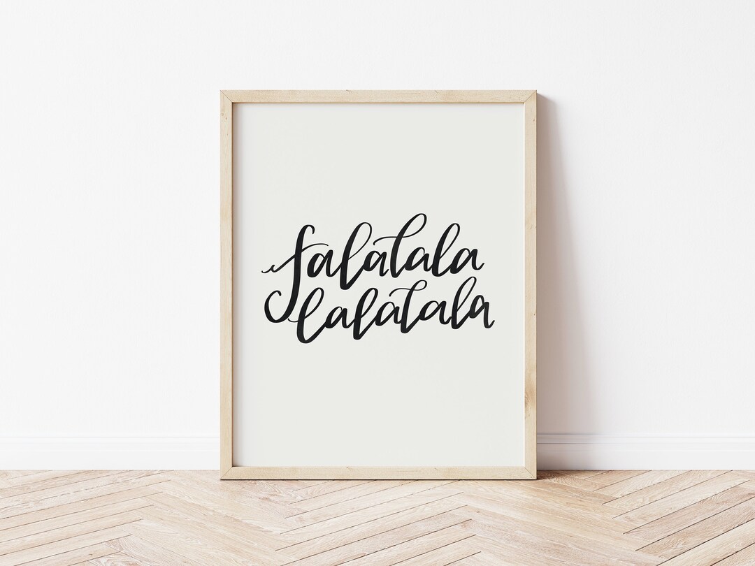 FALALA Deck the Halls Lettering Digital Download Christmas Printable ...