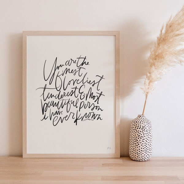 Hand Lettered Print - Etsy