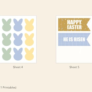 Easter Pennant Flags and Printables Bundle | 6 Downloadable Flags, 18 ...