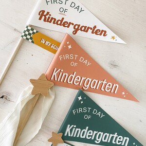 First Day of Kindergarten Pennants, Lunch Notes, and Back to School ...