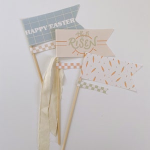 Easter Pennant Flags and Printables Bundle | 6 Downloadable Flags, 18 ...