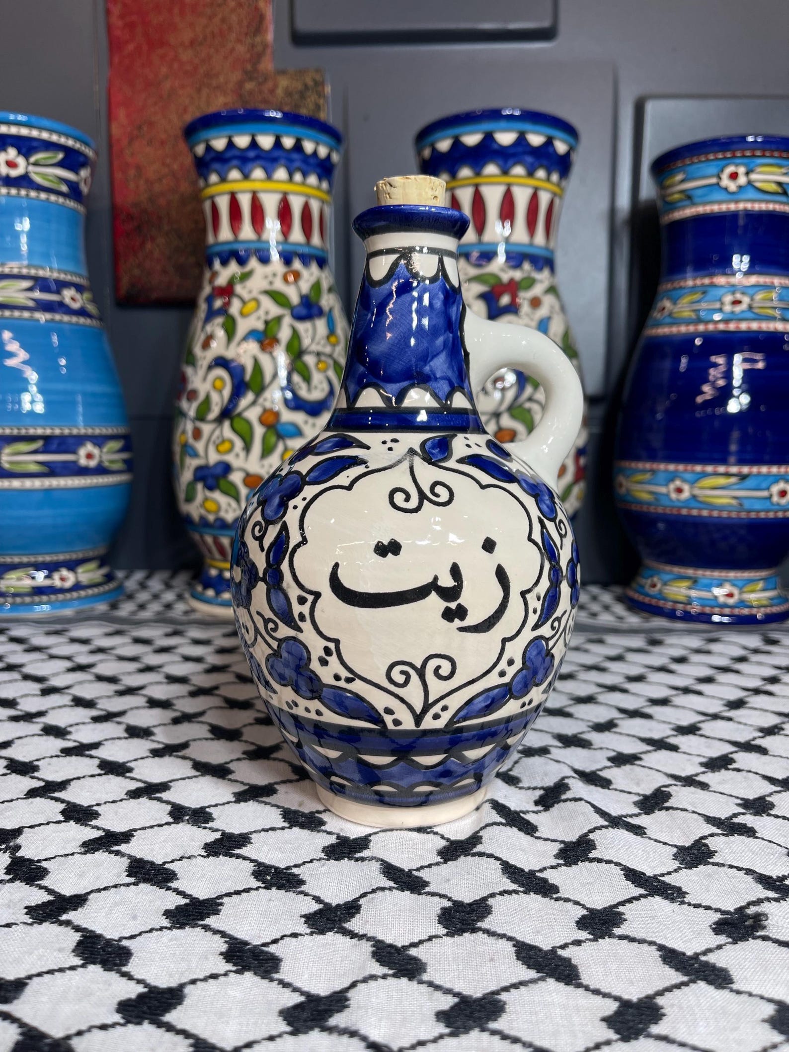 Palestinian Pottery | Olive Oil Dispenser | Ceramic Handmade & Hand ...