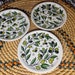 Palestinian Pottery Set of 3 Plates 21cm Green Olive Tree Branch ...