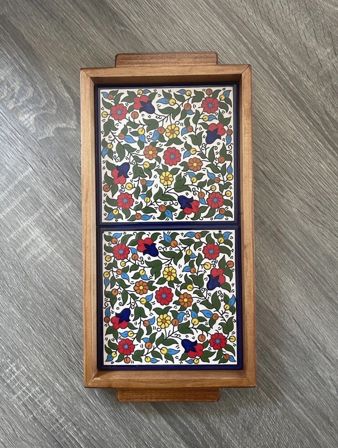 Palestinian Pottery Ceramic Tray 30x15 Cm Handmade and Hand Painted in ...