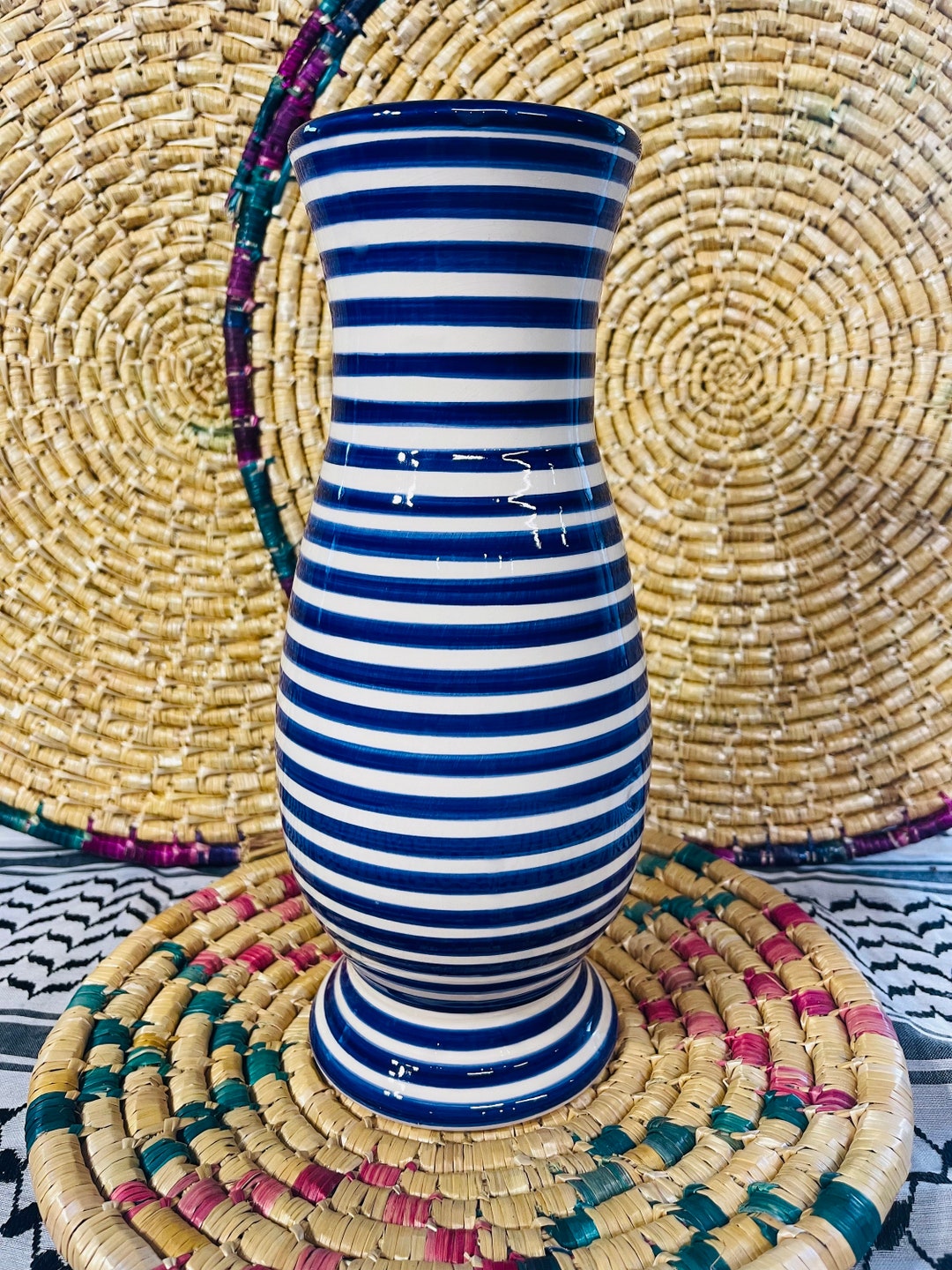 Palestinian Pottery Ceramic Vase Hand Painted and Handmade in Palestine ...