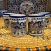 Palestine Pottery Jerusalem Mugs 10 Oz Set of 4 Ceramic Handmade in ...