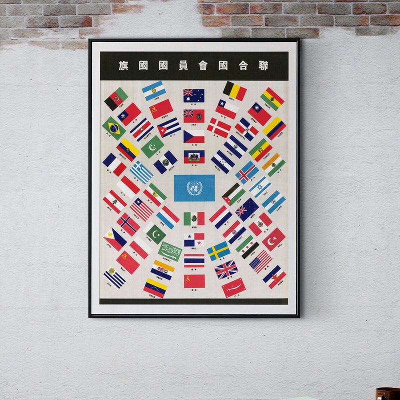 United Nations Poster - Etsy