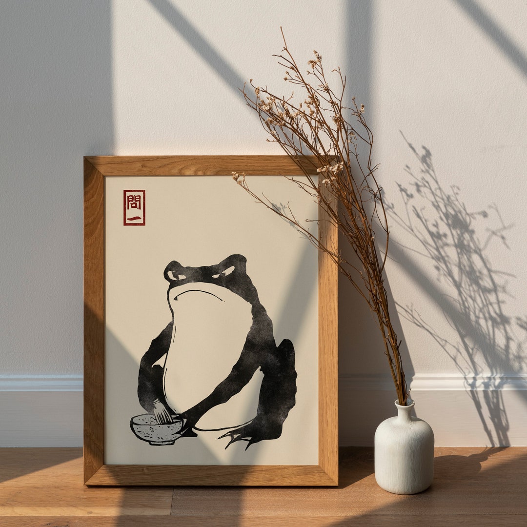 Japanese Art: Frog Print by Matsumoto Hoji premium Giclée Art Prints of ...