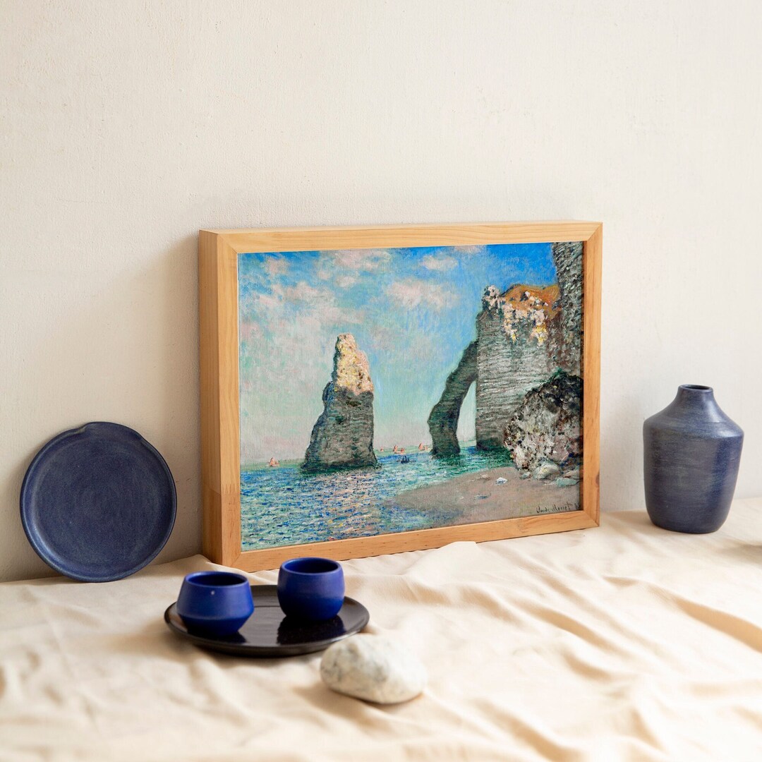 Claude Monet Print: the Cliffs at Etretat premium Giclée Art Print of ...