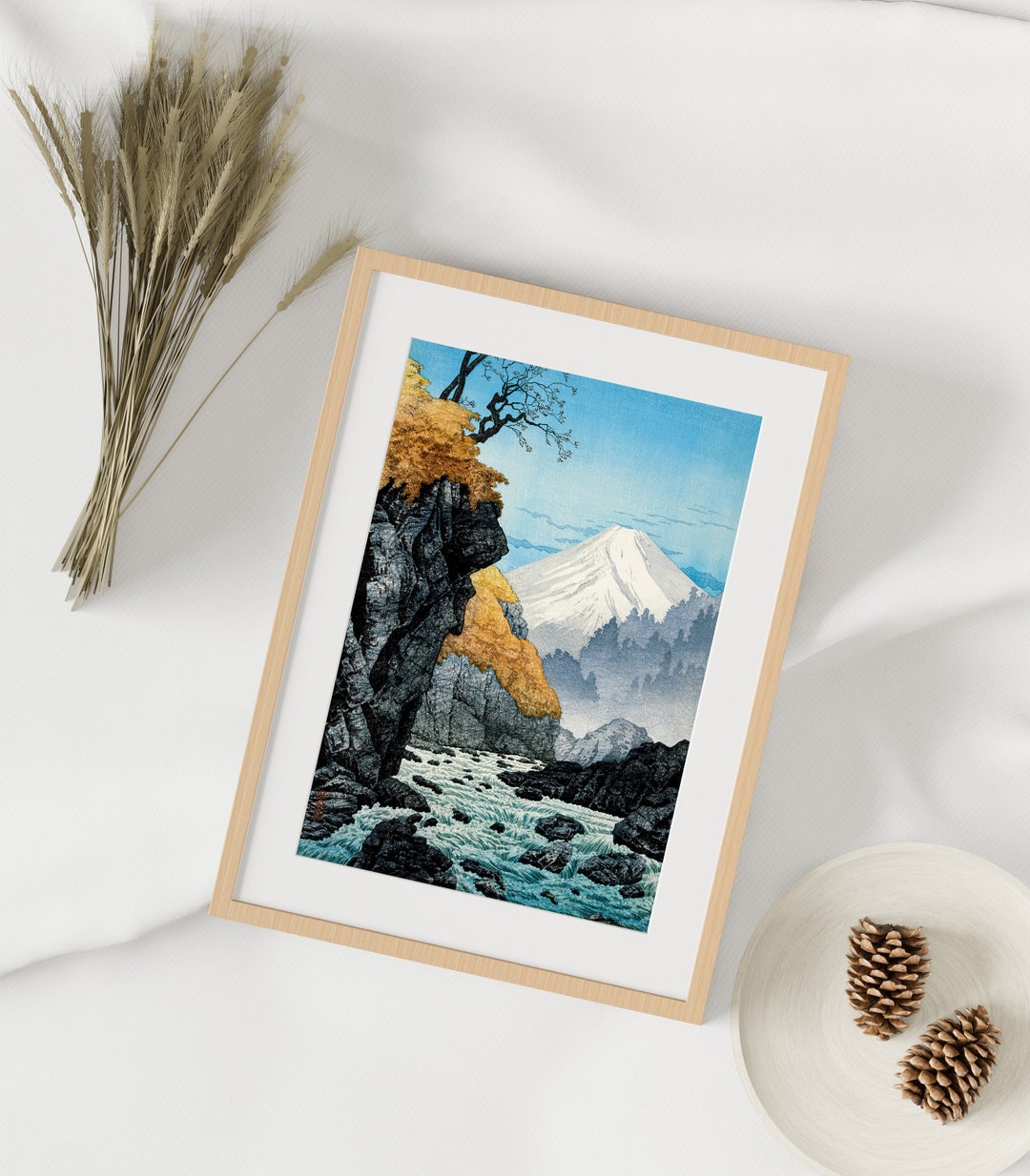 Japanese Art: Foot of Mount Ashitaka by Hiroaki Takahashi premium ...