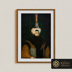 Turkish Art: Portrait of an Ottoman Sultan (premium Giclée Art Print of ...