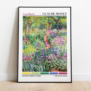CLAUDE MONET Color Palette the Artist's Garden at - Etsy