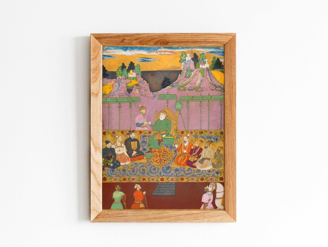 The House of Bijapur (traditional Indian Miniature Painting by Kamal ...