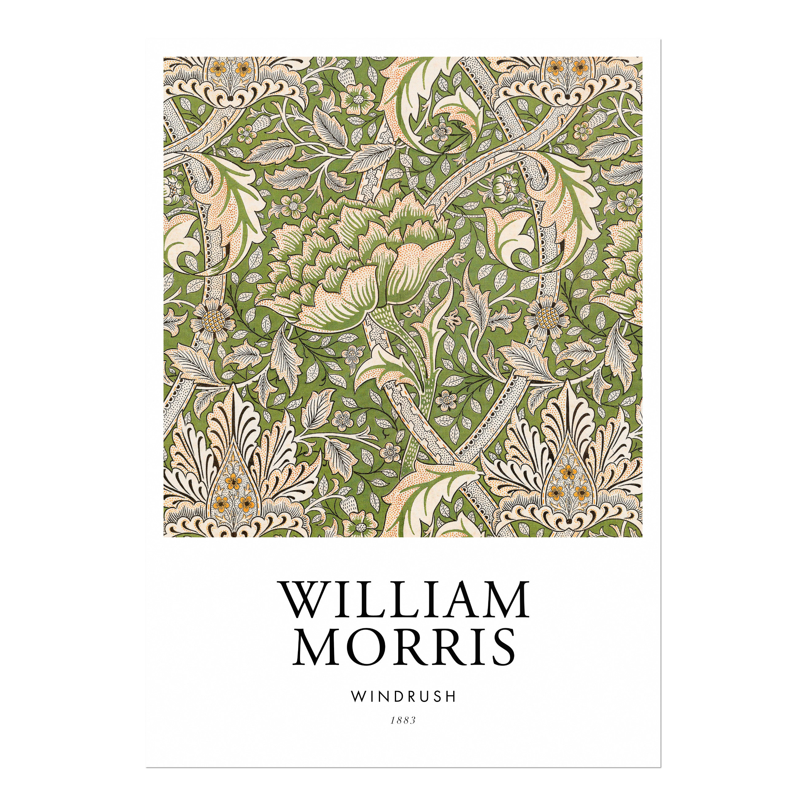 William Morris Poster: Windrush (premium Giclée Art Print of Fabric ...