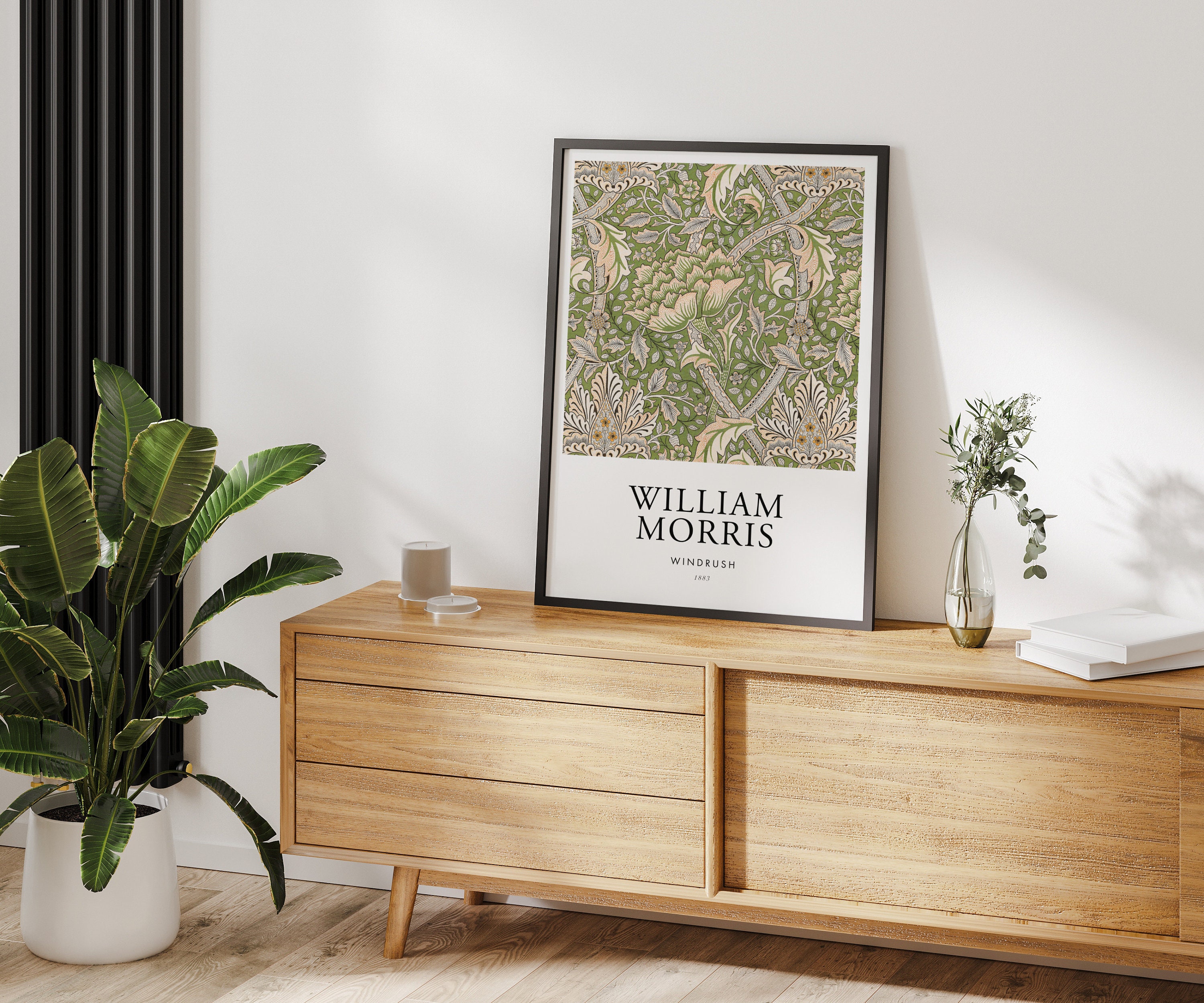 William Morris Poster: Windrush (premium Giclée Art Print of Fabric ...