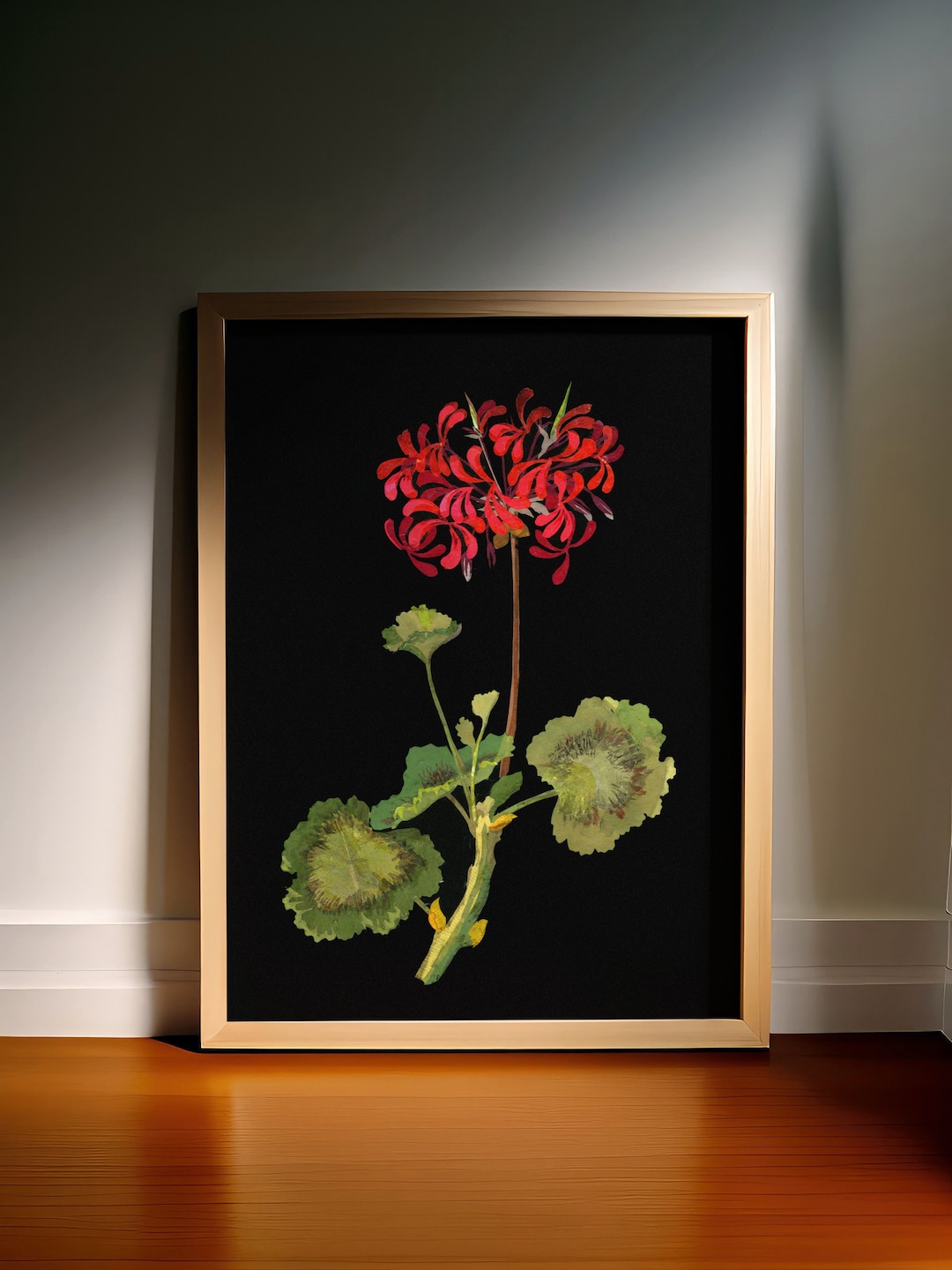 Botanical Art: Geranium Flower premium Giclée Art Print of Floral Art ...