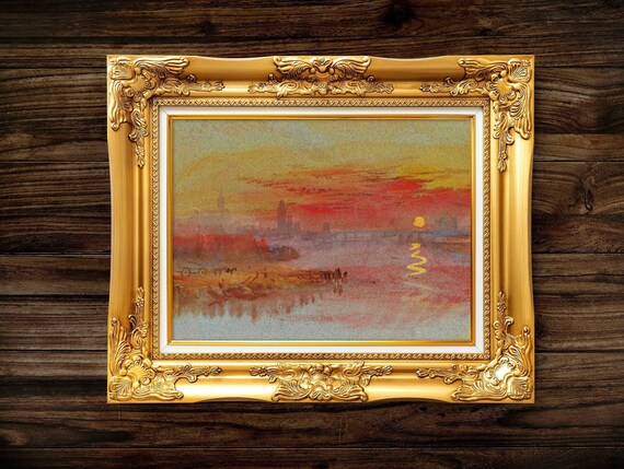 J. M. W. TURNER the Scarlet Sunset high Resolution Giclée - Etsy