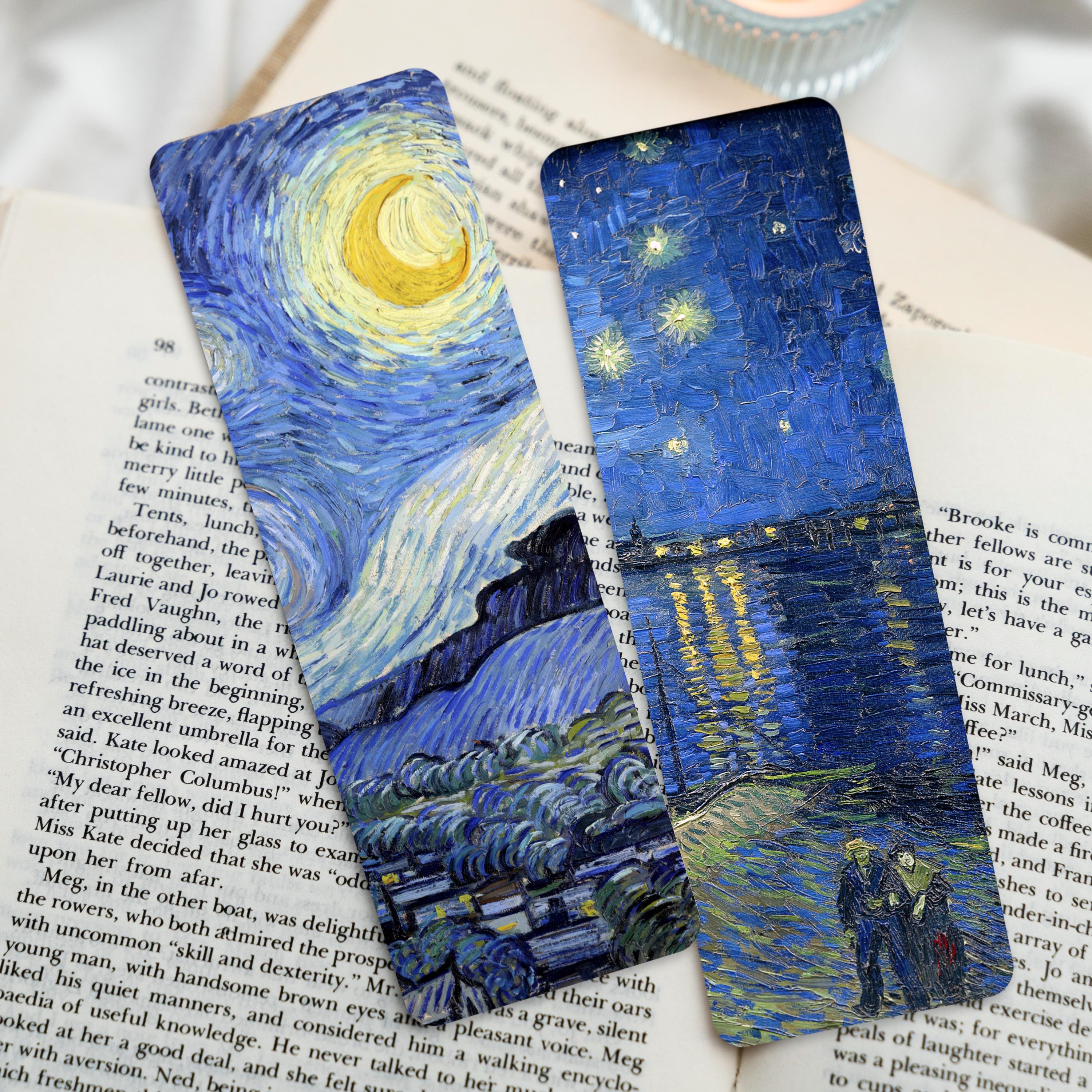 Vincent Van Gogh Bookmarks: Starry Night / Over the Rhone (custom ...
