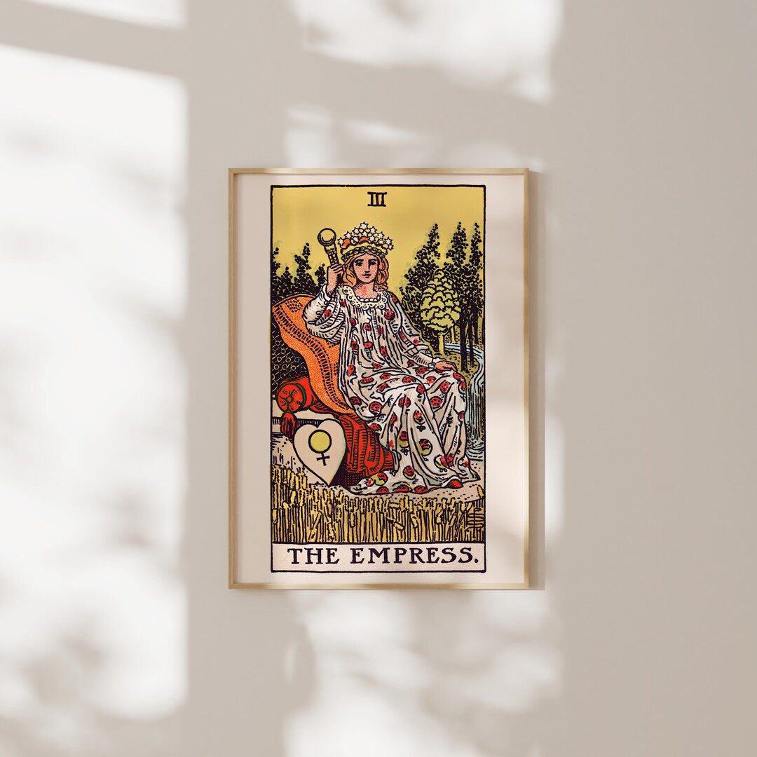 Tarot Print: III the Empress premium Giclée Art Print of Vintage Tarot ...