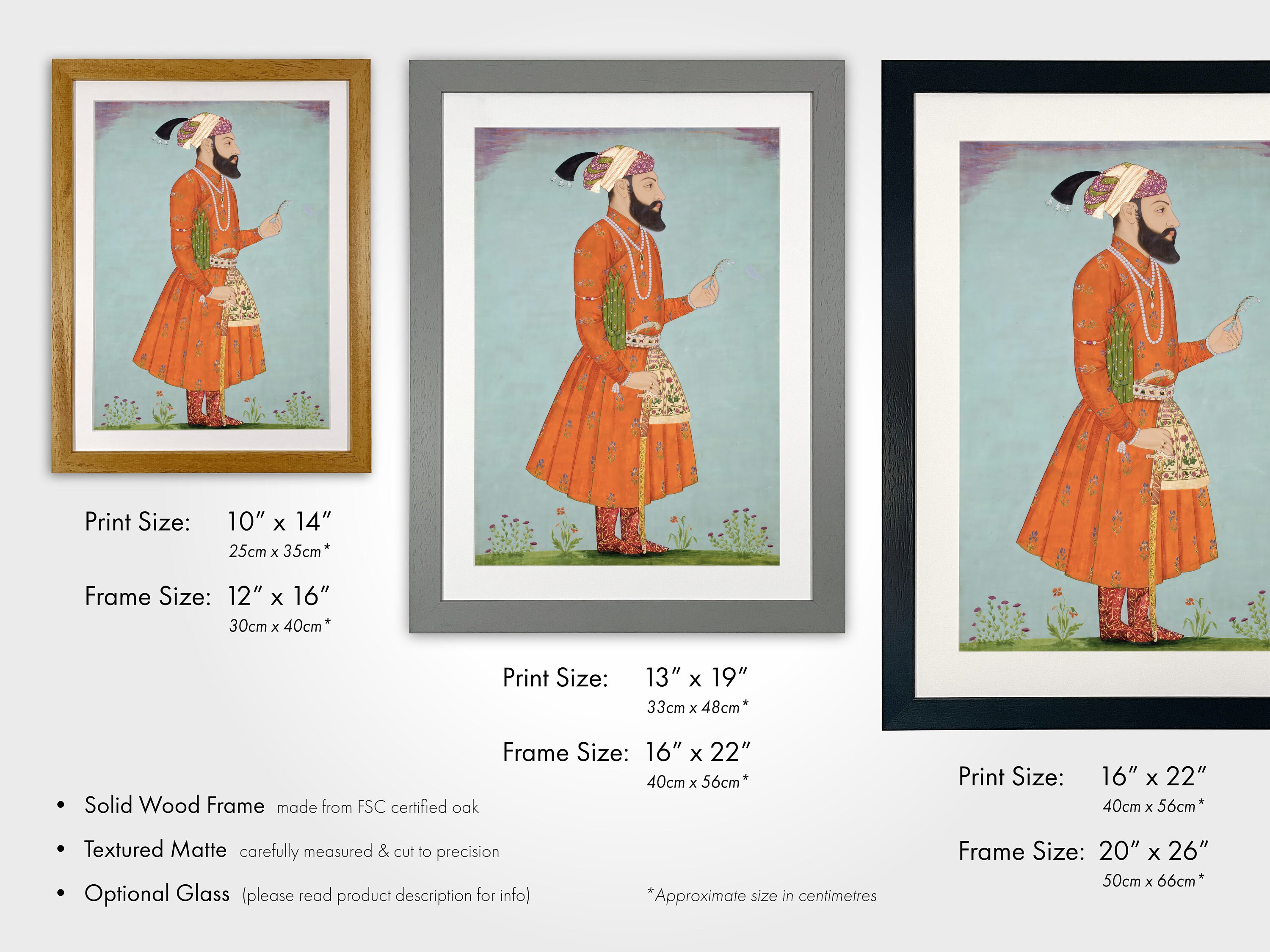 Indian Art: Portrait of Prince Shah ‘alam (premium Giclée Art Print of ...