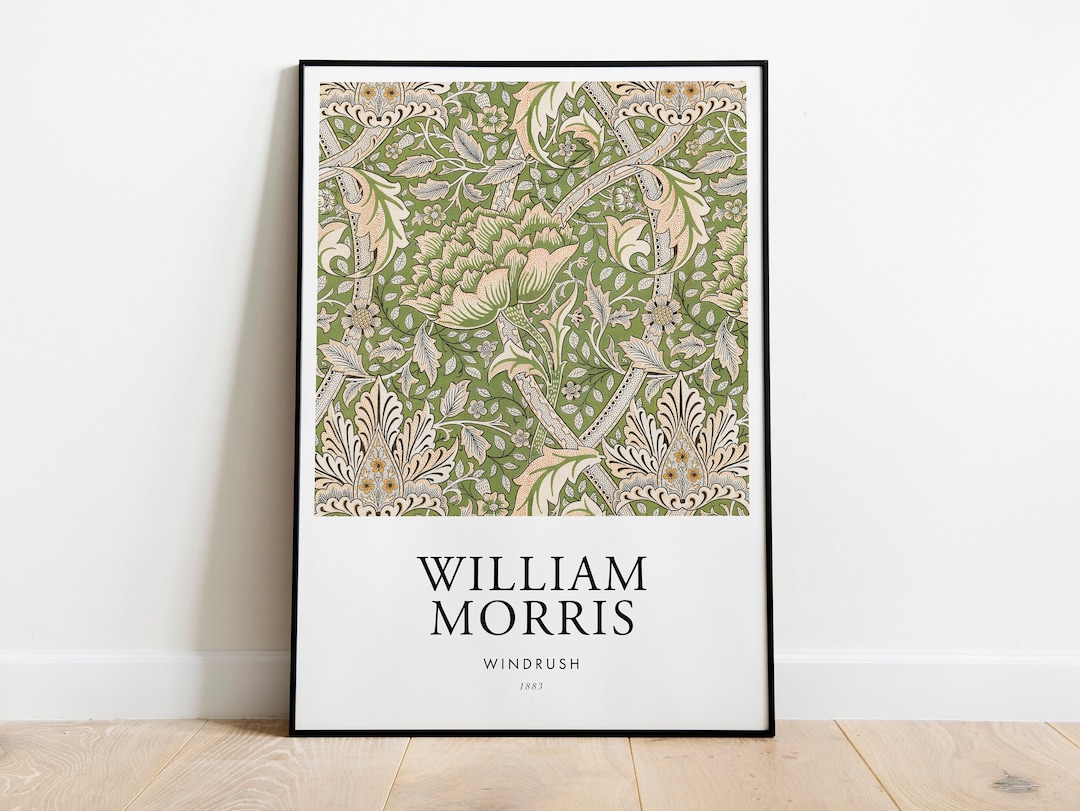 William Morris Poster: Windrush (premium Giclée Art Print of Fabric ...