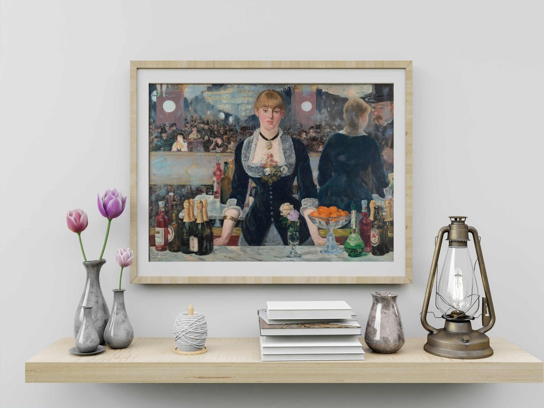 Edouard Manet Print: A Bar at the Folies (premium Giclée Art Print of ...