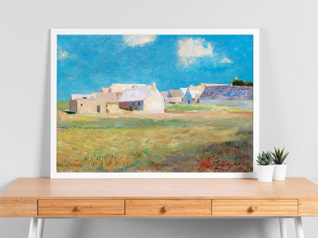 Odilon Redon Print: Breton Village (premium Giclée Art Print of ...