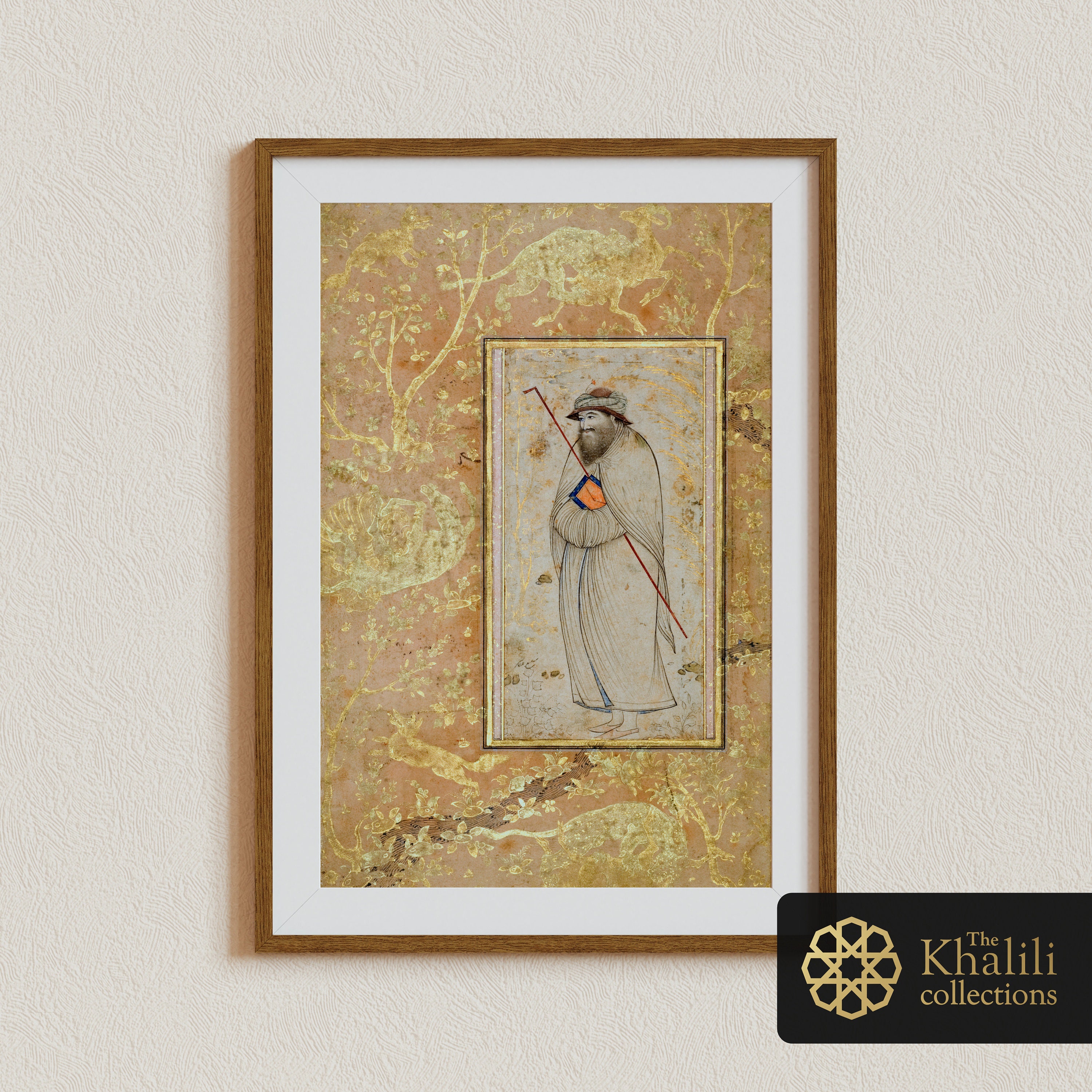 Persian Art: Standing Dervish Holding Staff (premium Giclée Art Print ...