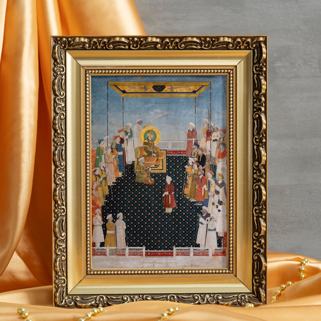 Indian Art: Emperor Akbar Shahh II and His Court (premium Giclée Art ...