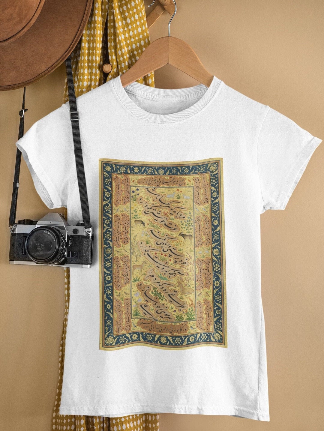 PERSIAN POETRY - 100% Organic Cotton Unisex T-shirt Featuring ...
