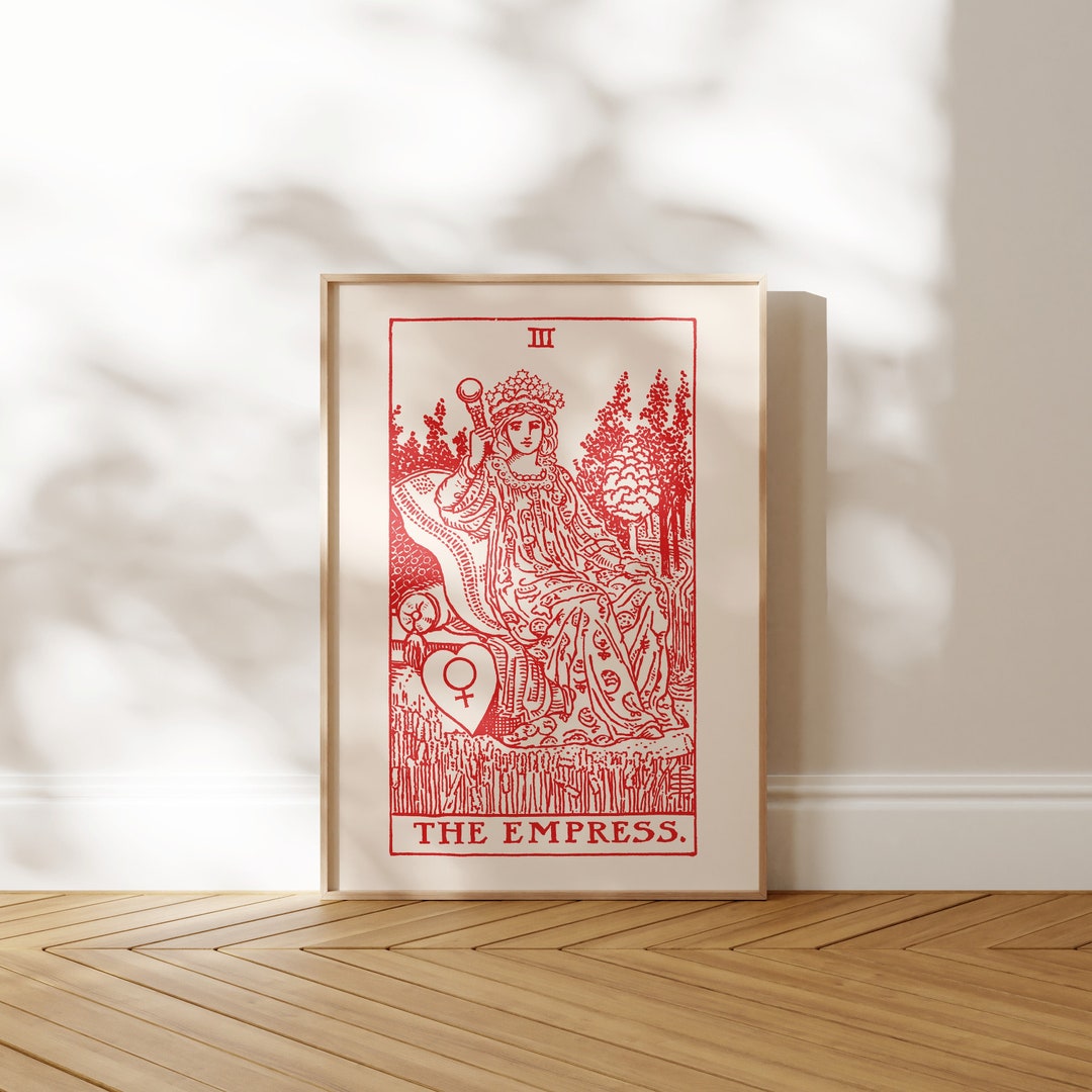 Tarot Print: III the Empress (premium Giclée Art Print of Vintage Tarot ...