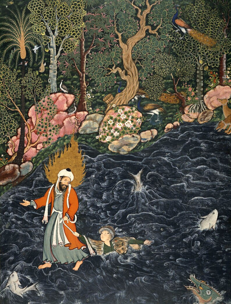 Ilija Prorok by Mir Sayyid Ali (traditional Persian Miniature Art From ...