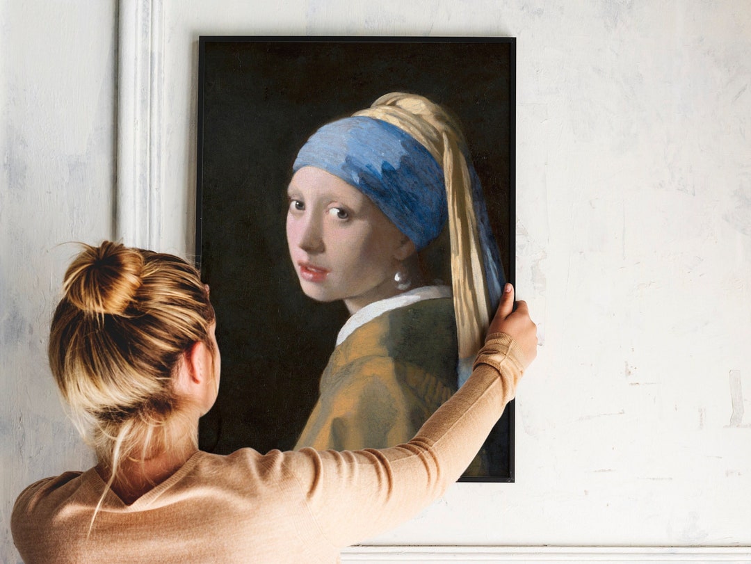 JOHANNES VERMEER - Girl With A Pearl Earring (hi Res Giclée Art Print ...