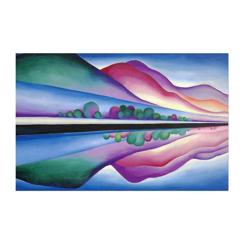 Georgia O'keeffe Print: Lake George Reflection (premium Giclée Art ...