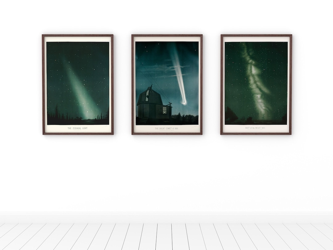 TROUVELOT - Set of 3 Astronomy Prints - Hi Res Space Giclée Art Prints ...