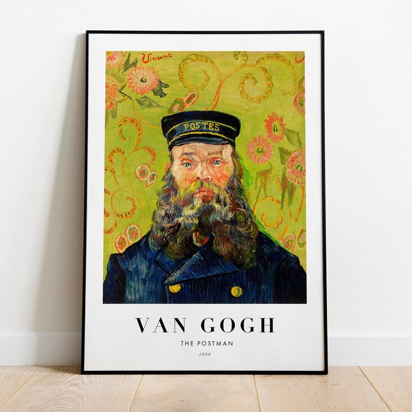 Vincent Van Gogh the Postman Framed - Etsy